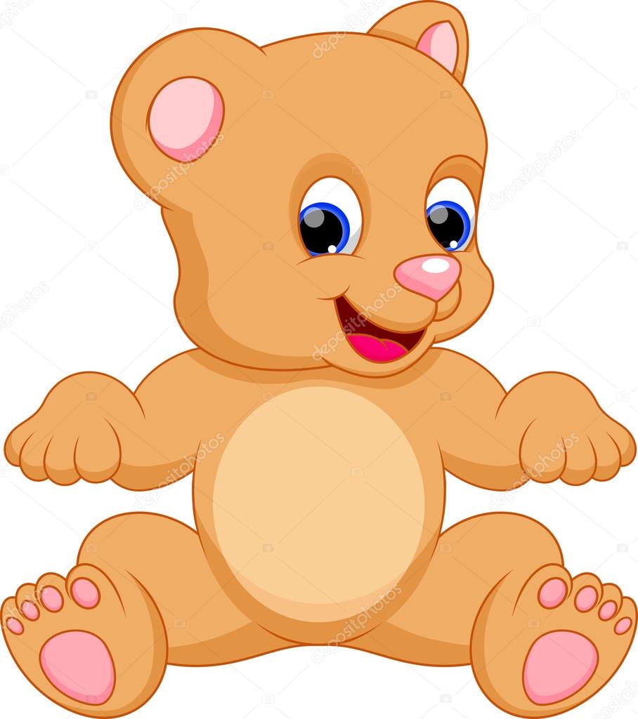 Bebé oso de dibujos animados — Vector de stock © irwanjos2 #39669403