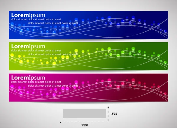 Web header or banner with precise dimension Stock Vector Image by ©ftotti #56059803