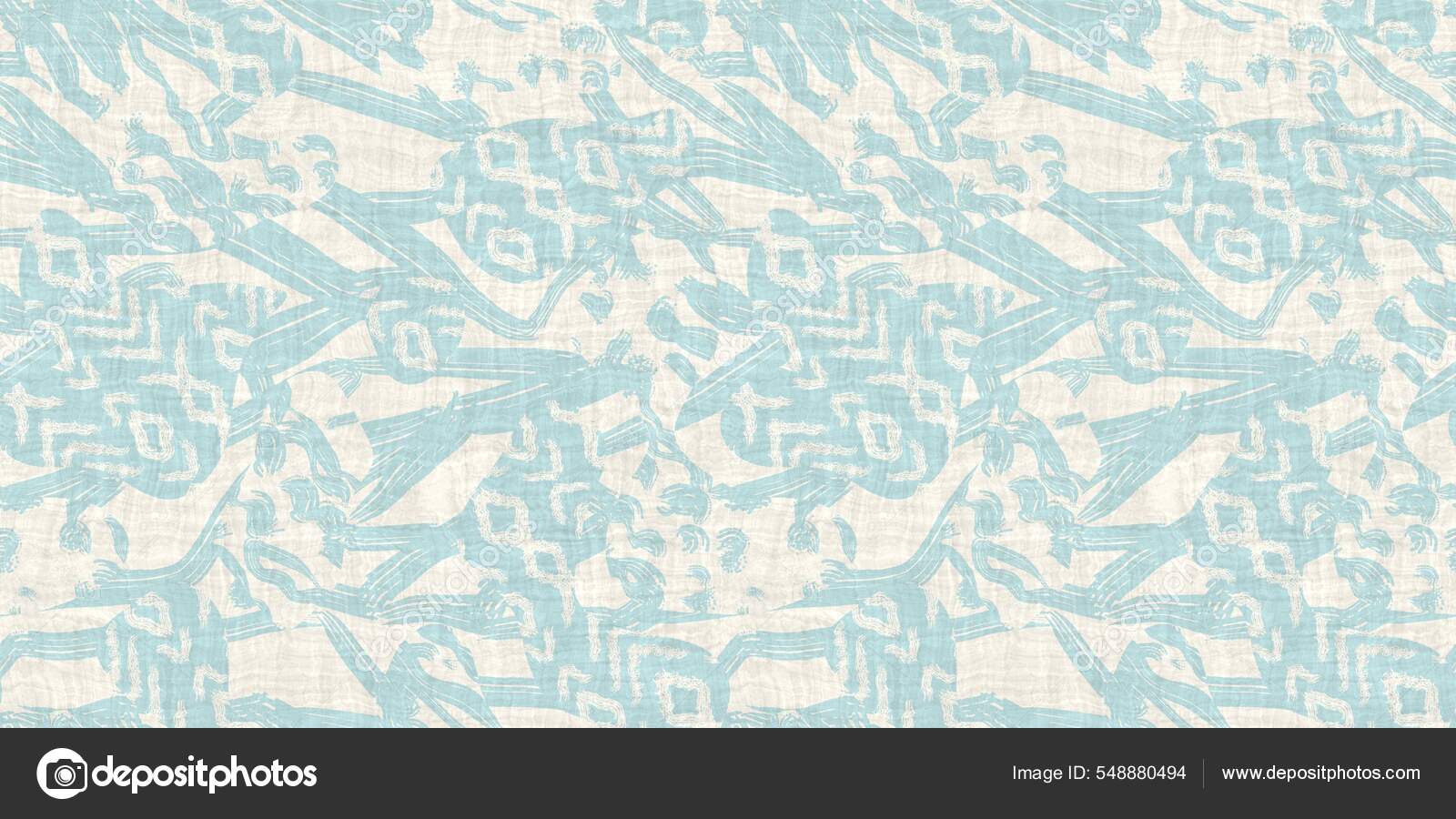 Seamless Two Tone Hand Drawn Brushed Effect Pattern Border Swatch Stock ...