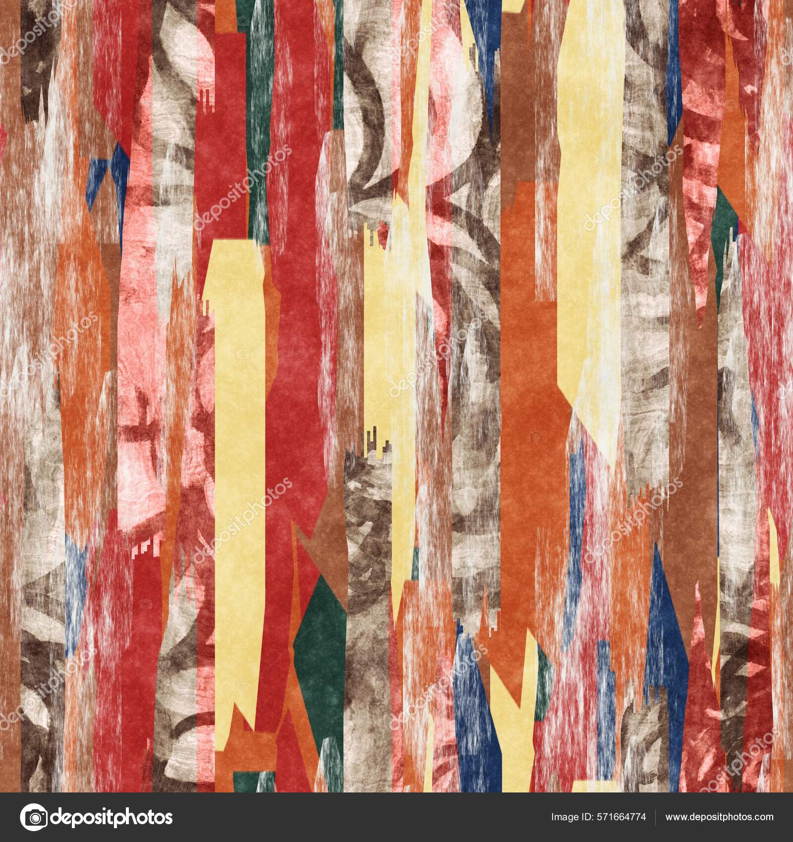 Seamless Paper Strip Collage Surface Pattern Design Print High Quality ...