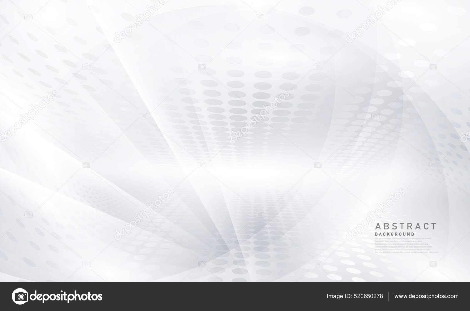 Abstract White Gray Backdrop Modern Halftone Wave Background Design ...