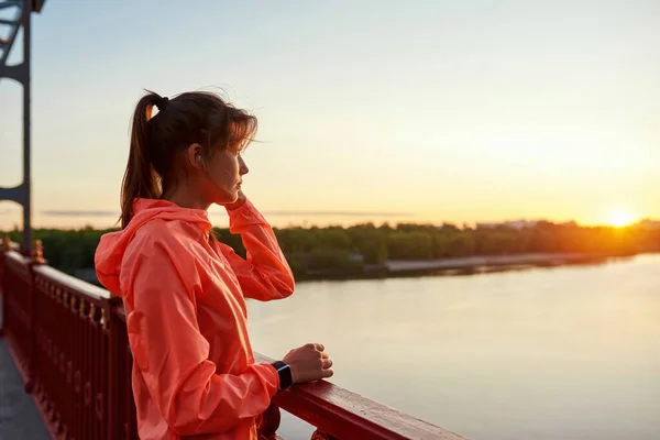 Active fit woman relax after workout outdoors - Stock Image - Everypixel