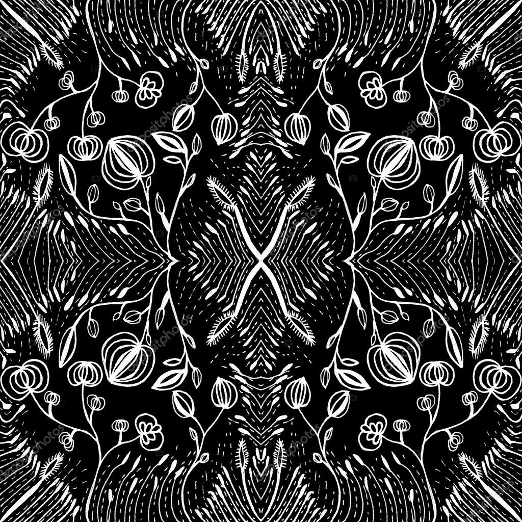 Unique, abstract pattern. Made with unique drawings and sketches Stock ...