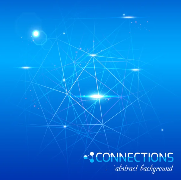 Network technology connections background — Stock Vector © VectorGift ...