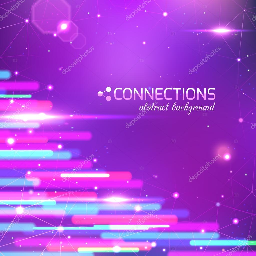 Network technology connections background Stock Vector Image by ...