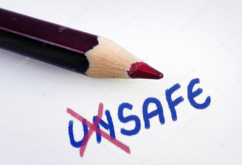 Unsafe word Stock Photo by ©deeaf 39528499
