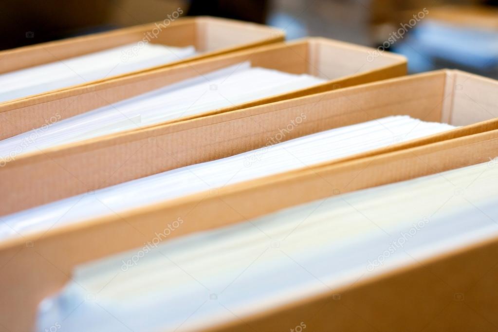 File Stack, file folder close up for background. Stock Photo by ...