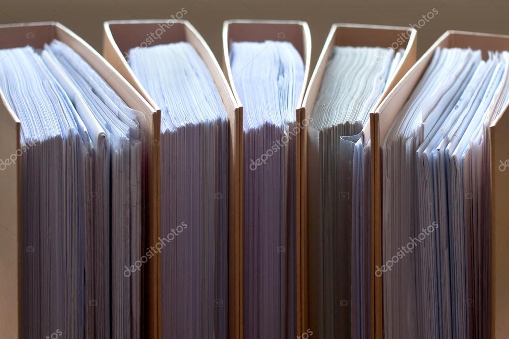 File Stack, file folder close up for background. — Stock Photo ...