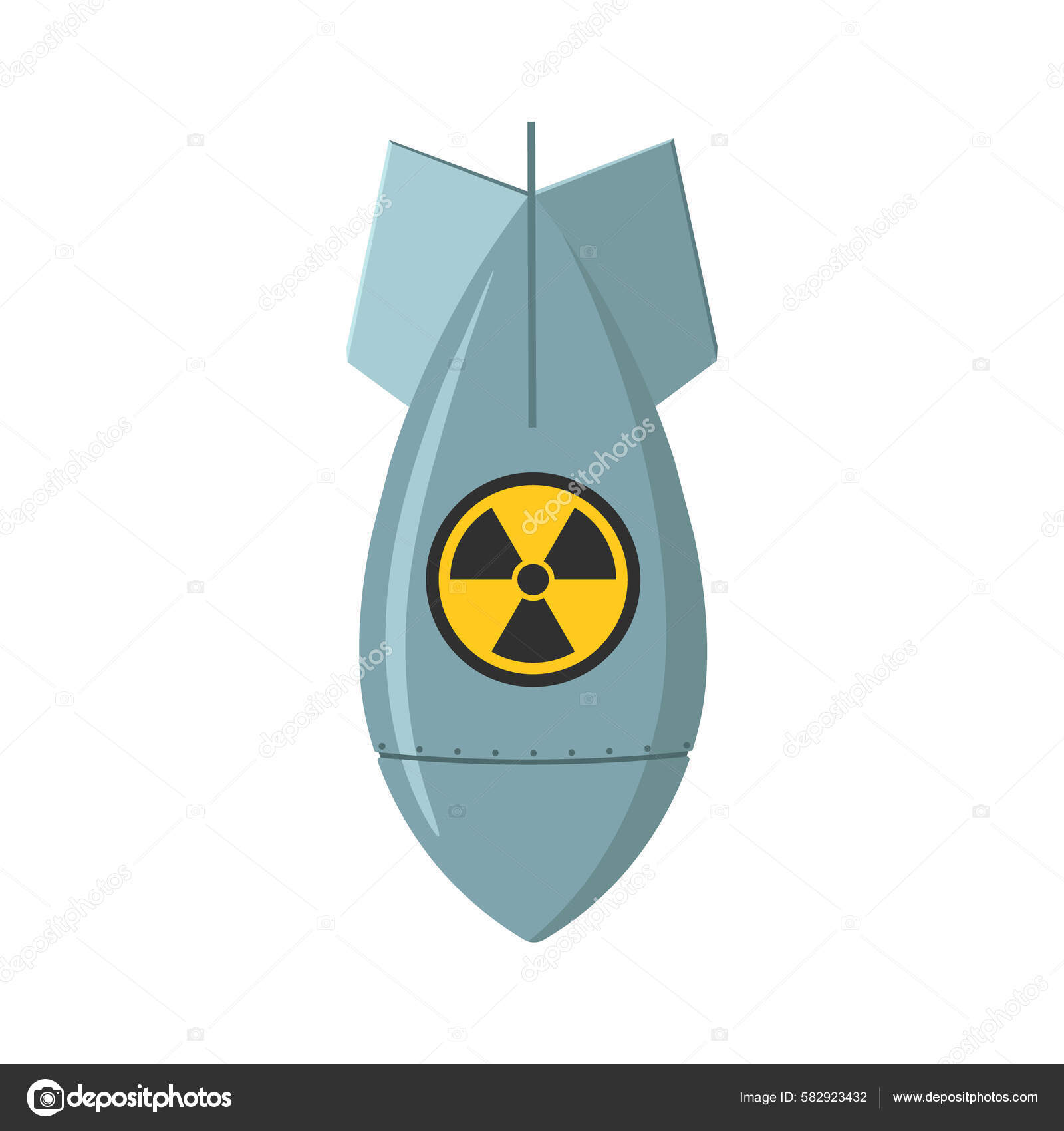 Illustration Falling Radioactive Nuke Bomb Stock Vector by ©nazb438 ...