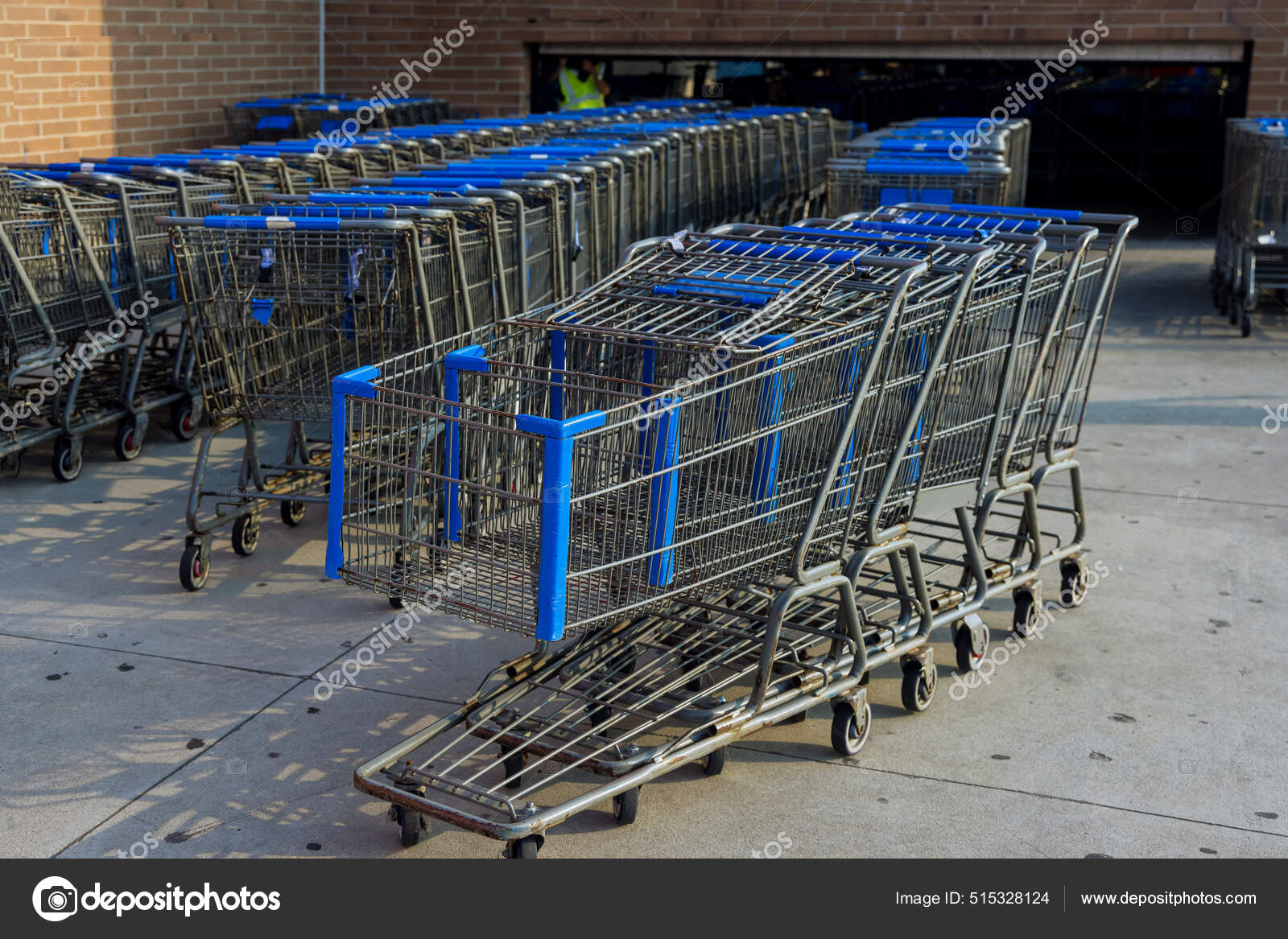 Shopping Carts In Parking Lots