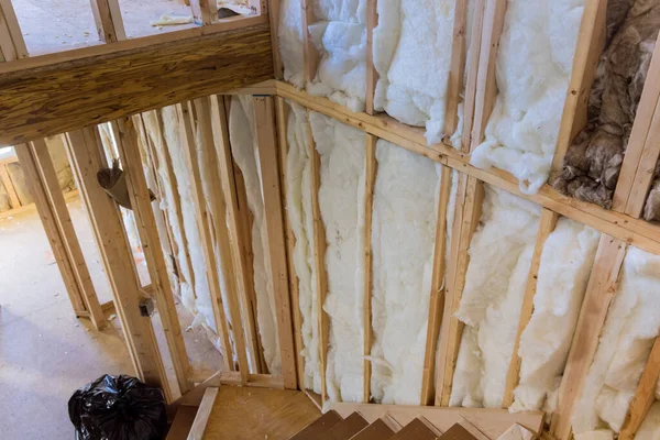 Use of rock wool insulation for construction insulation in wooden frames walls is an economical ...