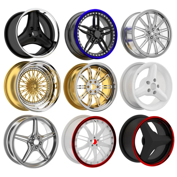 Car wheel collection — Stock Vector © Nicemonkey #3430452