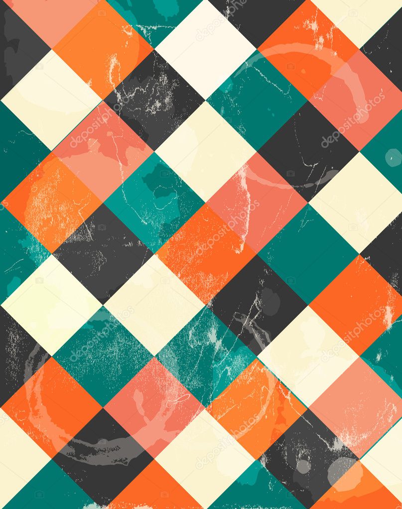 Squary colorful retro background Stock Vector Image by ...