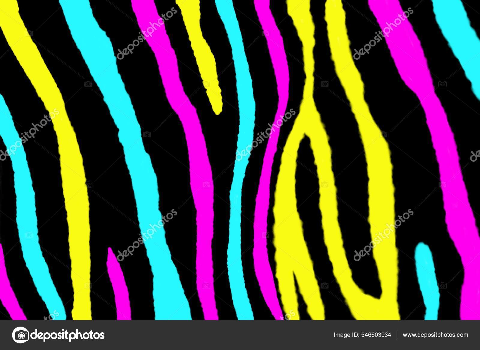 Neon Zebra Print Backgrounds