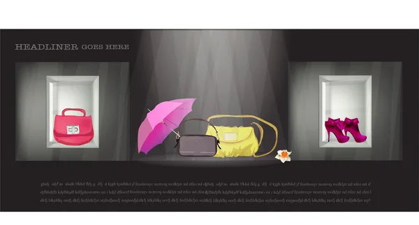 Lady's things on the shelves - Stock Image - Everypixel