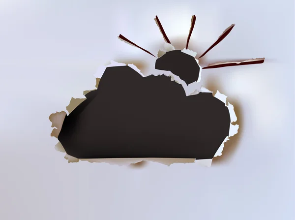 Ripped paper smile — Stock Vector © irstone #37905261