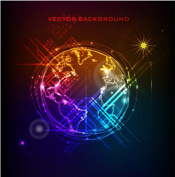 Map (neon collection) Stock Vector Image by ©irstone #38485359