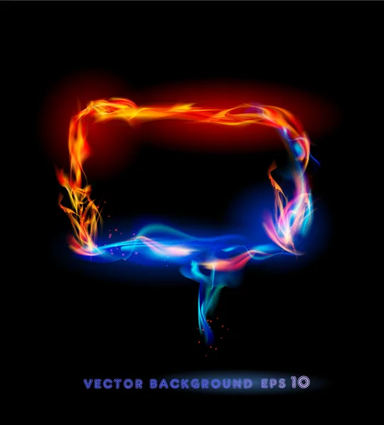 Fire collection. Bubble frame for text Stock Vector Image by ©irstone ...