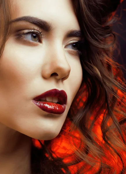 Beauty Woman with Perfect Makeup Beautiful Professional Holiday — Stock ...