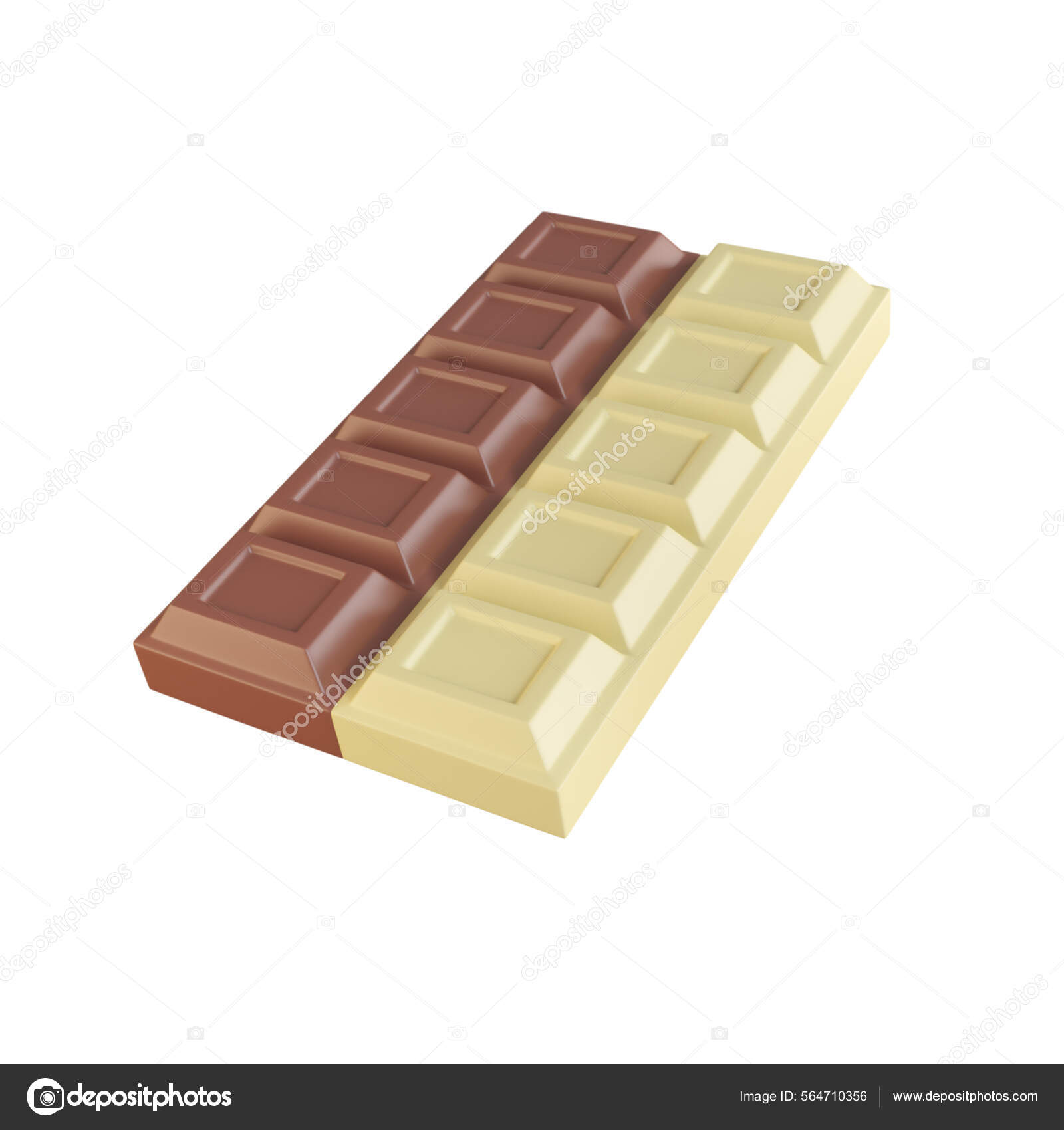 Chocolate Bar Cocoa Sweets Helps Relax Eating Render — Stock Photo ...