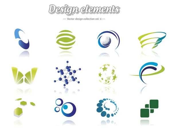 Logo design elements set Stock Vector Image by ©cozm #6145561