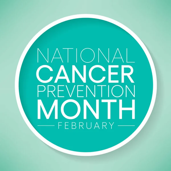 Vector Illustration Theme National Cancer Prevention Month February ...