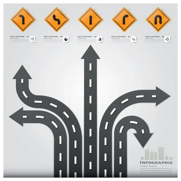 Road And Street Traffic Sign Business Infographic Design Templat ...