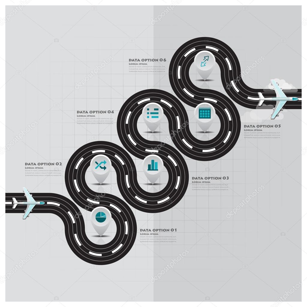 Travel And Journey Runway Business Infographic Stock Vector Image by ...