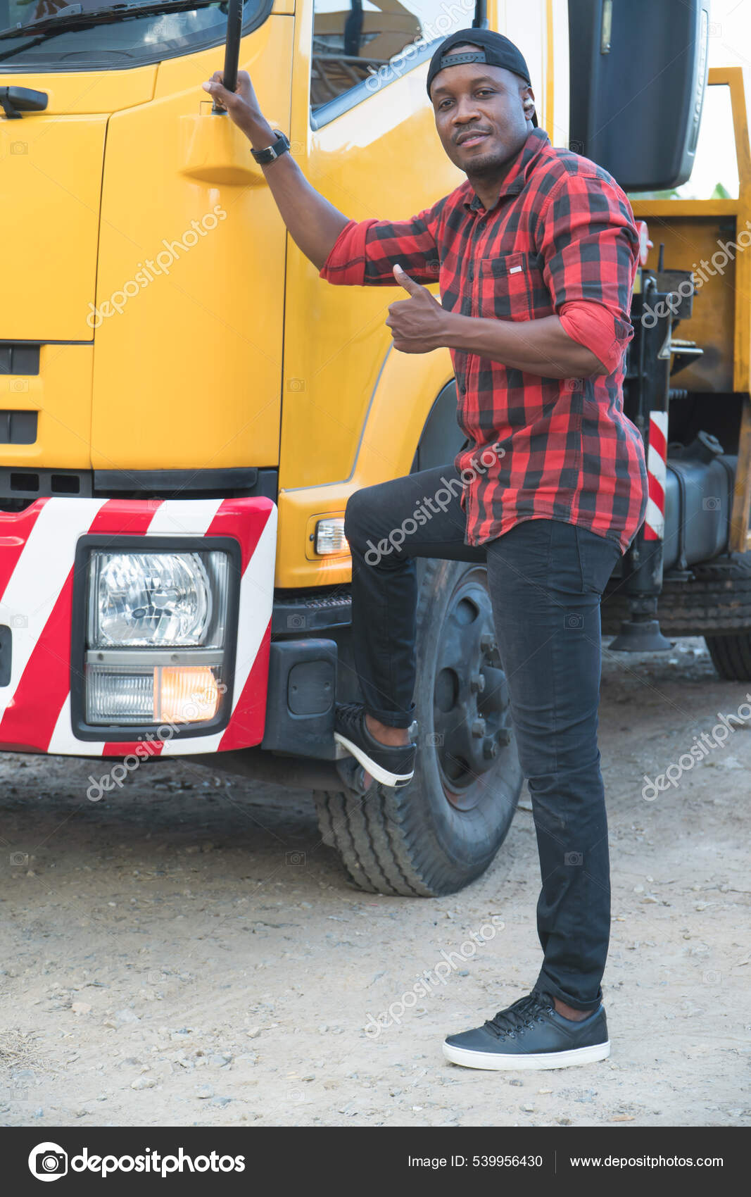 Professional Truck Driver Delivery Worker Transportation Delivery ...