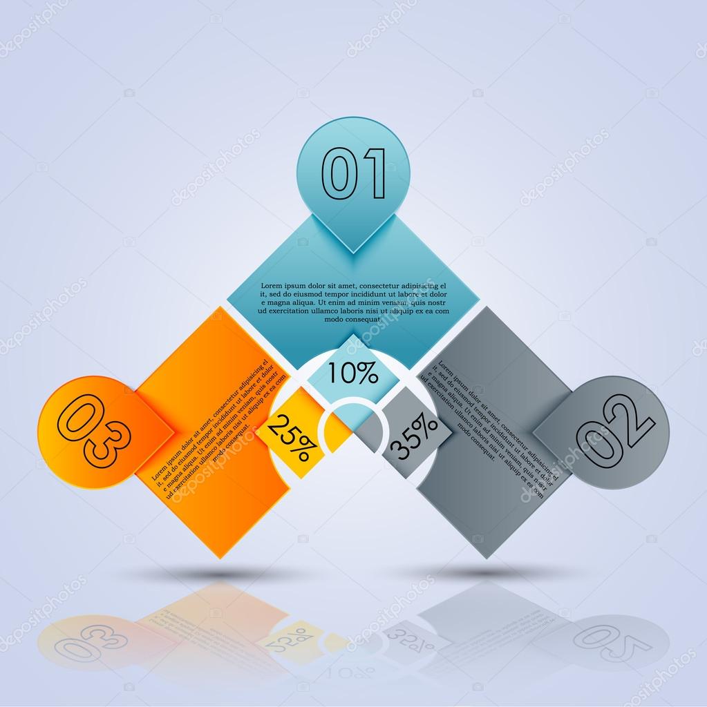 Three options infographic Stock Vector by ©Antares-J 44019235
