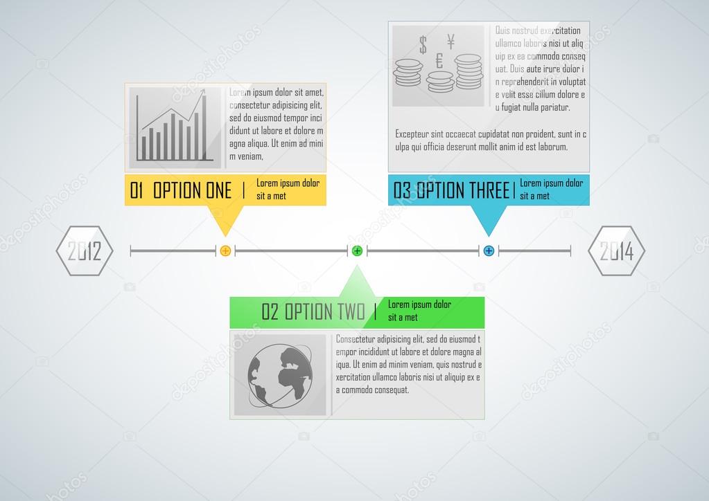 Horizontal timeline Infographic Stock Vector Image by ©Antares-J #44019325