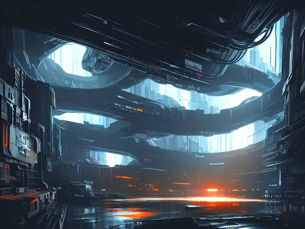 Sci Fi Buildings Interior