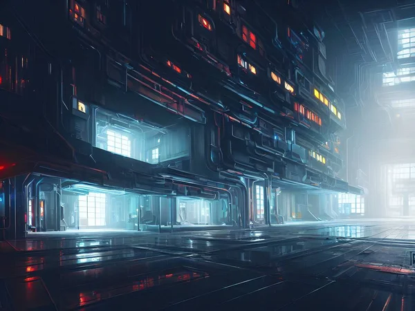 Sci Fi Buildings Interior