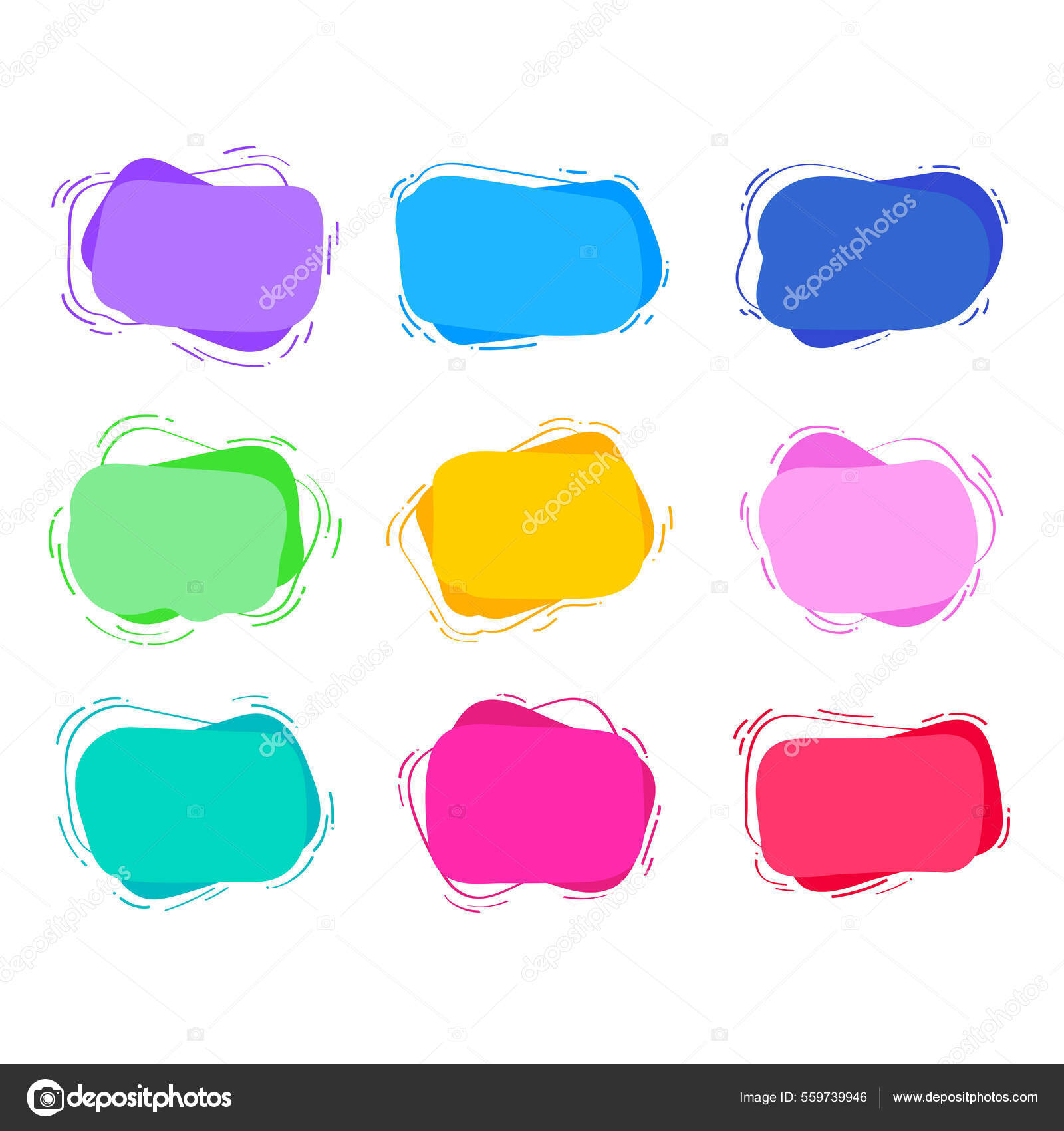 Gelembung Kartun Kotak Dialog Komentar Templat Kotak Teks Koleksi Ide ...