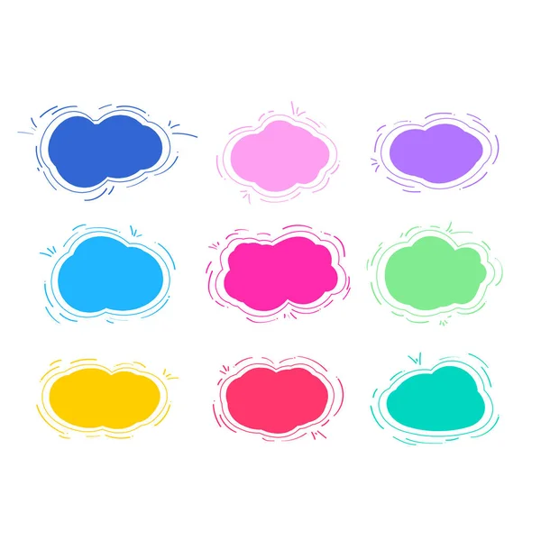 Gelembung Kartun Kotak Dialog Komentar Templat Kotak Teks Koleksi Ide ...