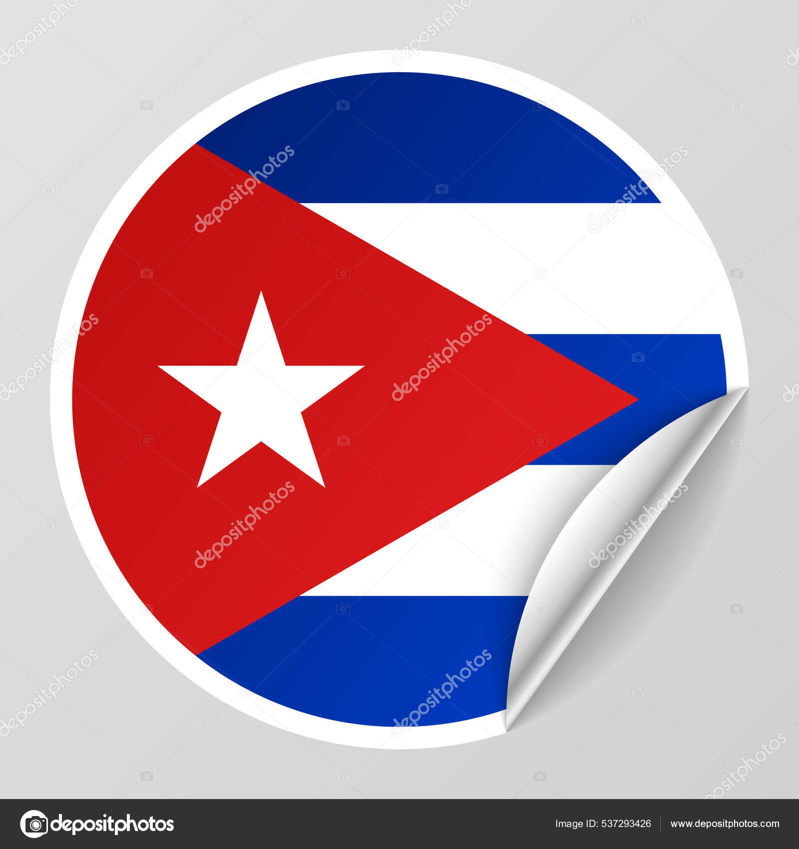 Eps10 Vector Patriotic Background Cuba Flag Colors Element Impact Use ...