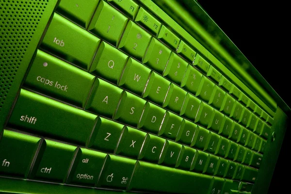 Modern green backlit keyboard Stock Photos, Royalty Free Modern green ...