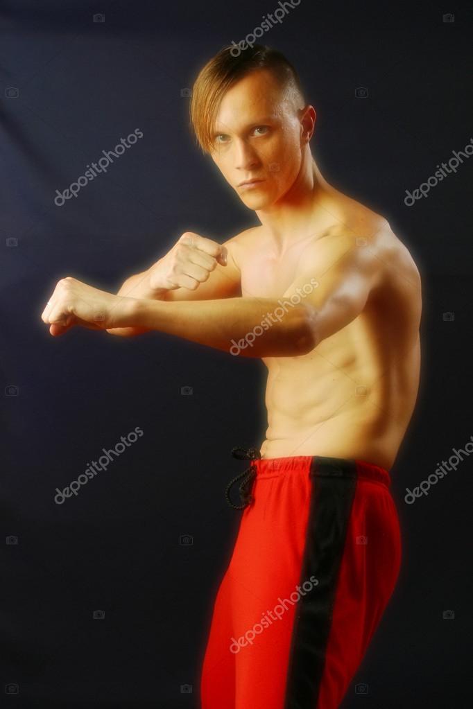 Man Fighter — Stock Photo © davidewingphoto #37623001