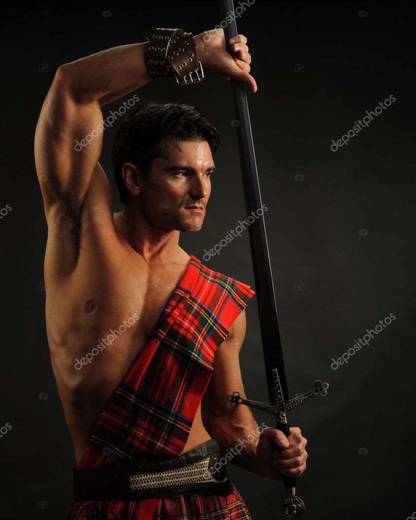 Handsome highlander — Stock Photo © romancephotos #45050479