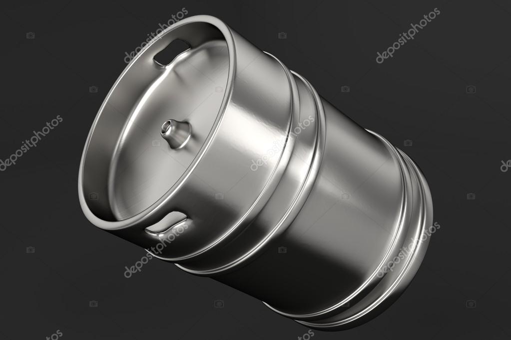 Beer keg over grey background Stock Photo by ©nedorez 41278747