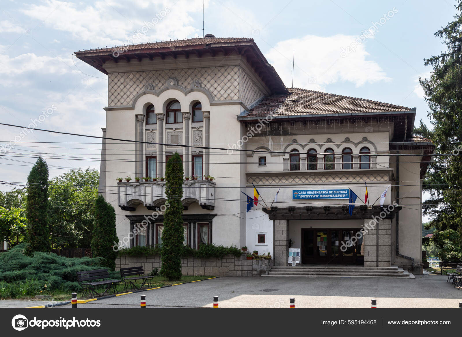 Novaci Gorj County Romania July 2022 Headquarters House Culture Novaci ...