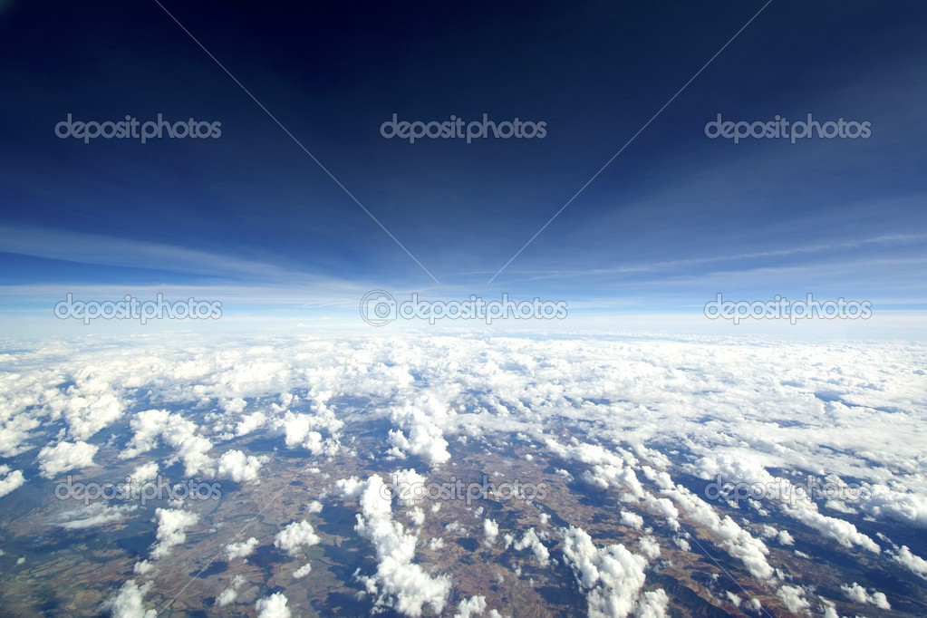 Aerial view of clouds and sky — Stock Photo © sazzyb100 #38096763