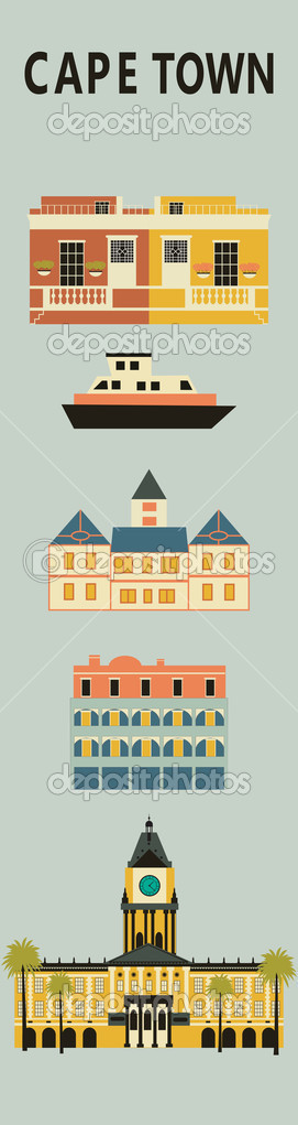 Símbolos vectoriales de Ciudad del Cabo 2022