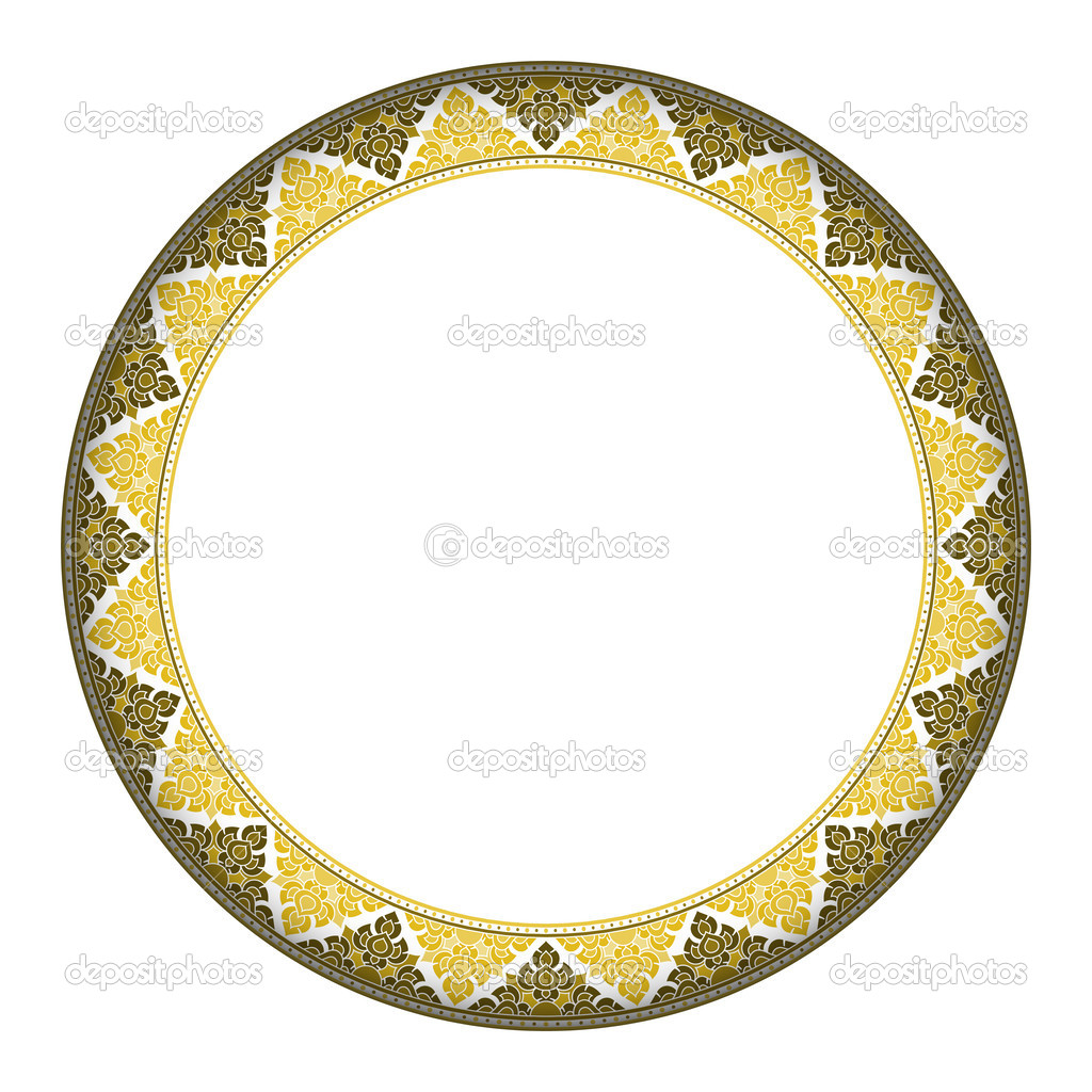 Thai style complex circle frame Stock Vector Image by ©eaglesky #43447435