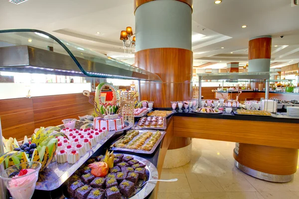 Buffet breakfast in residential complex in Side – Stock Editorial Photo ...