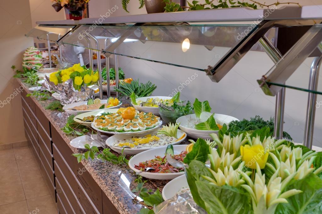 Buffet breakfast in residential complex in Side – Stock Editorial Photo ...