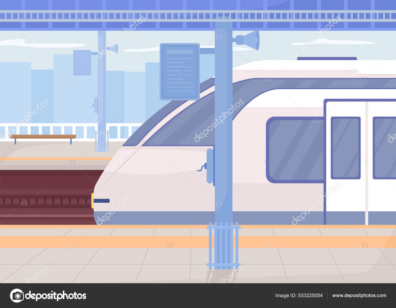 Simple Cartoon Train Station Simple Trains In Props UE Marketplace