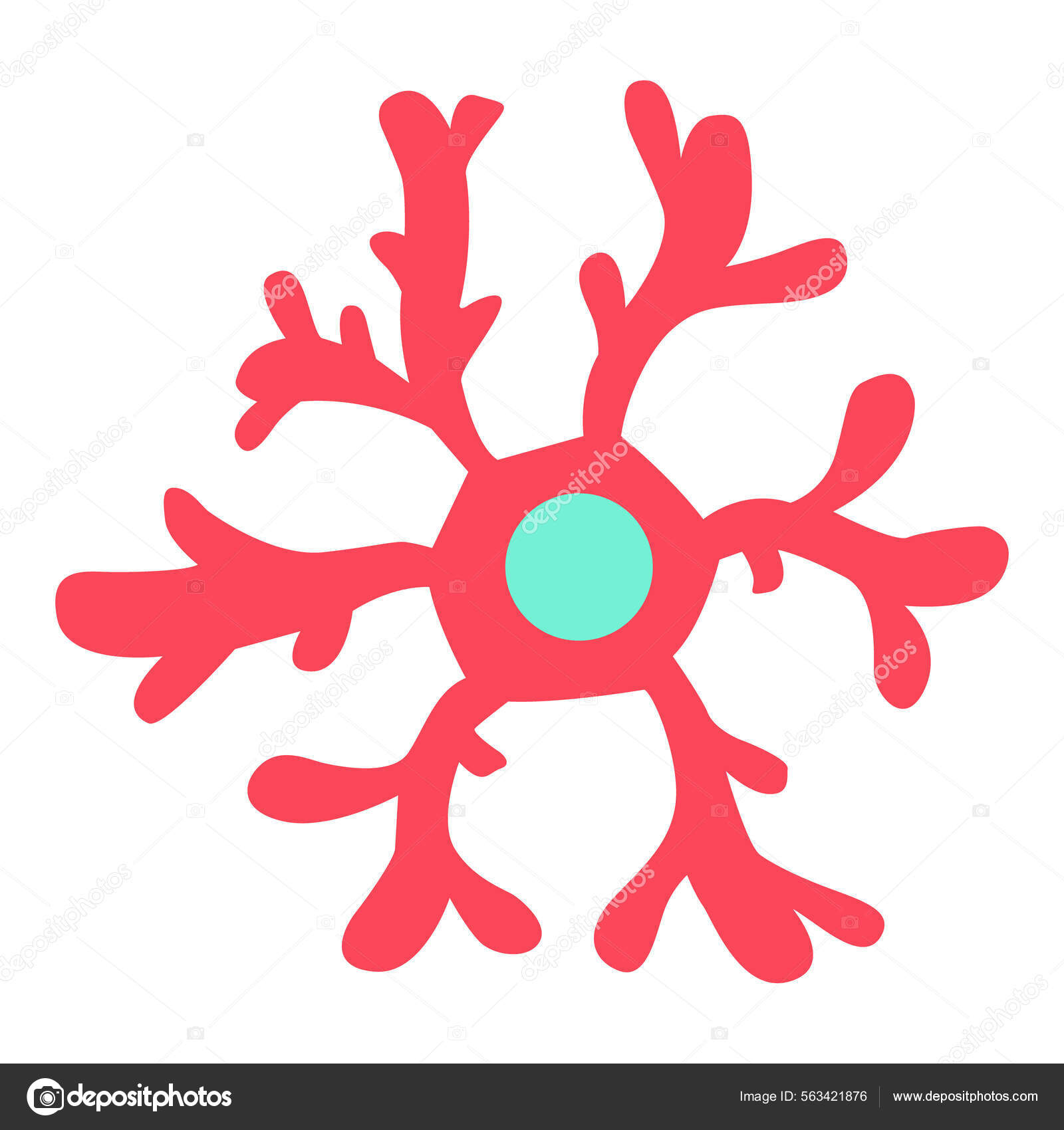 Cell Nucleus Cartoon