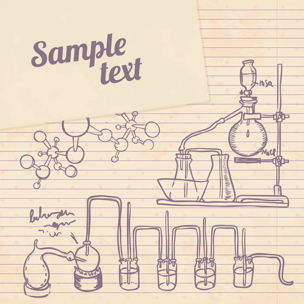 Science chemistry laboratory background Stock Vector Image by ©vgorbash ...