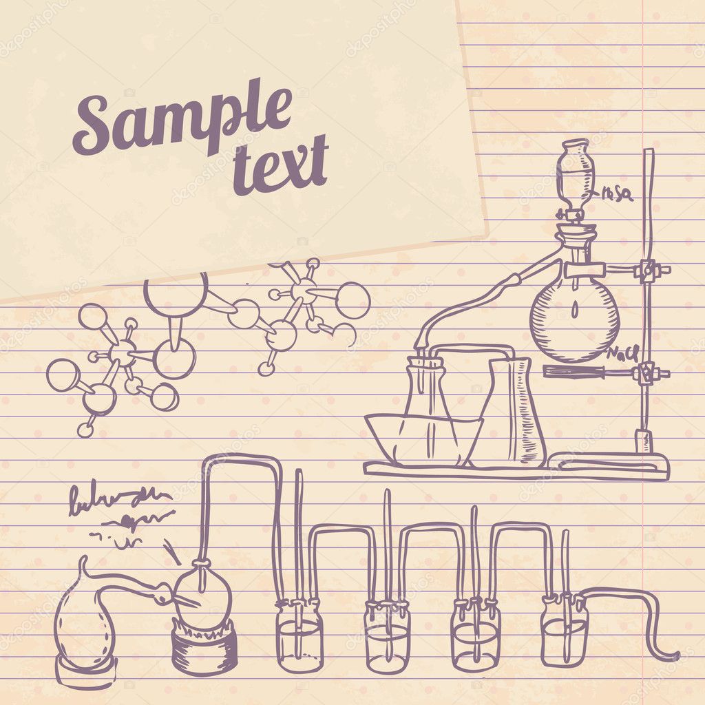 Science chemistry laboratory background Stock Vector by ©vgorbash 37519499